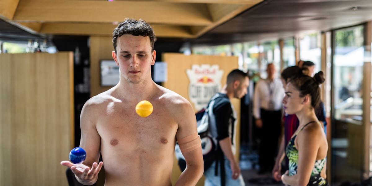 High diver Aidan Heslop's training routine