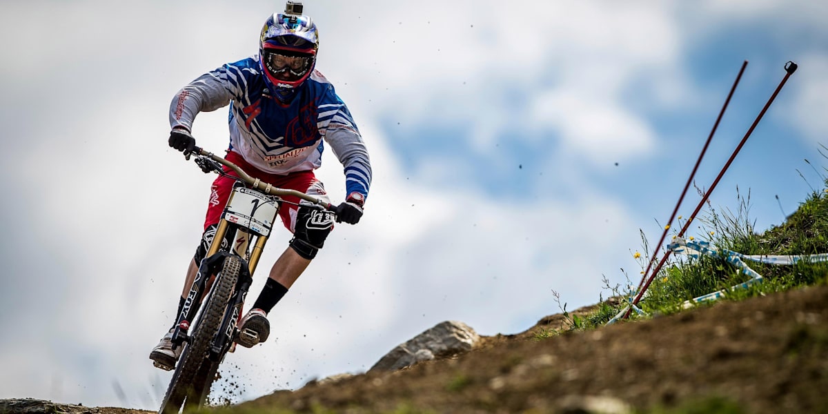 Aaron Gwin: No tyre Leogang UCI DH World Cup