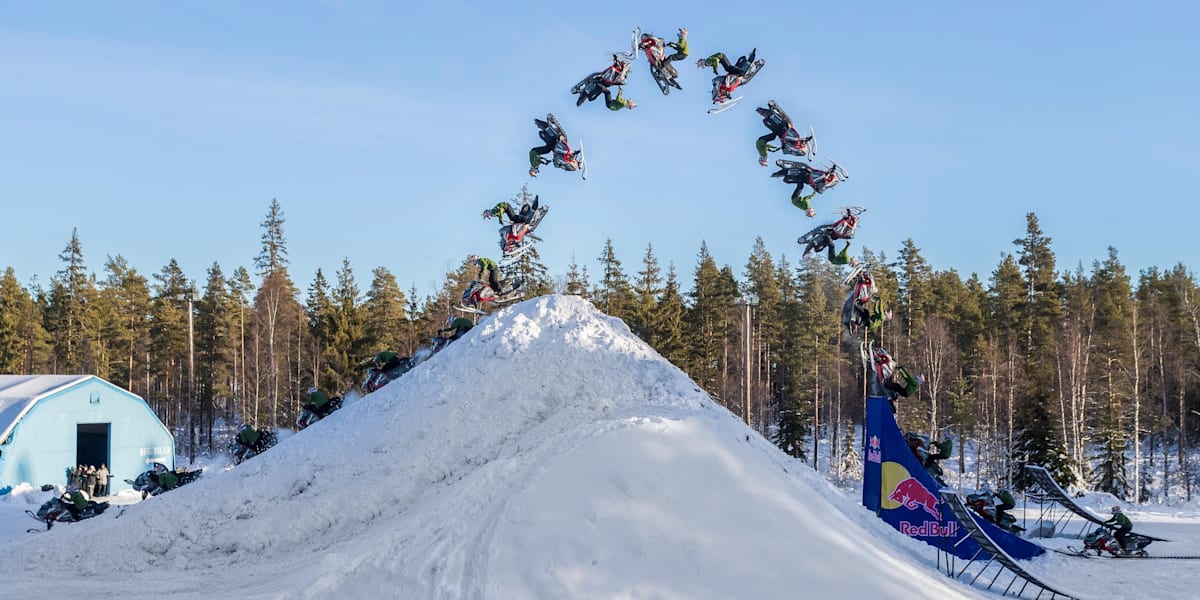 Watch the World's First Snowmobile Double Backflip