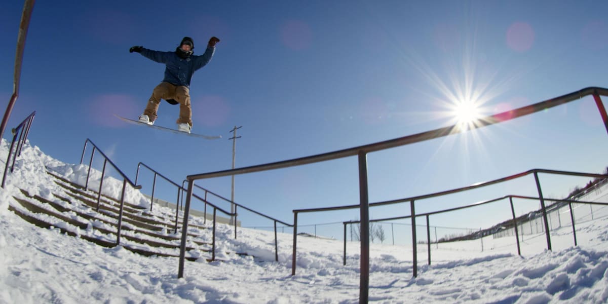 Stronger: Scott Stevens snowboarding in Minnesota