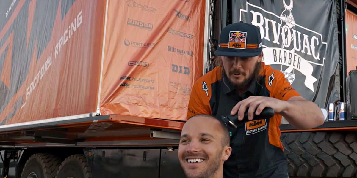 Bivouac Barber: Toby Price's haircut challenge – show