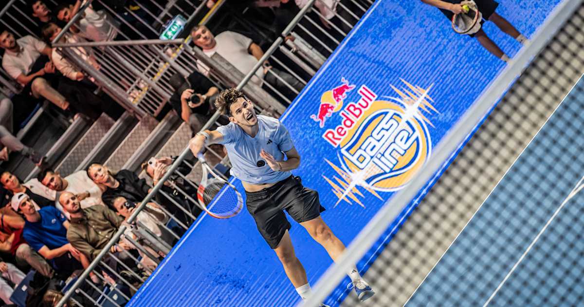 Dominic Thiem schläft bei Red Bull BassLine 2025 in Wien auf