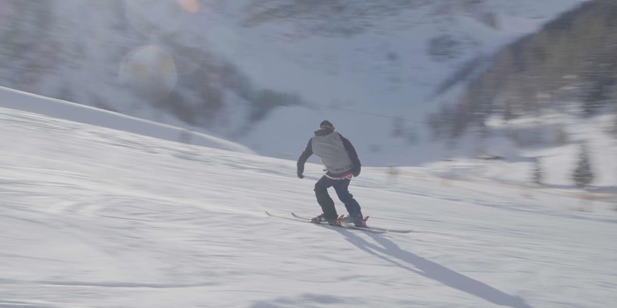 In zes stappen de ski-slide leren.