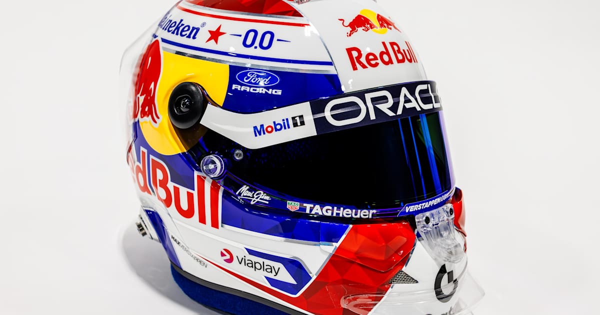 Capacete de Max Verstappen para a temporada de 2026