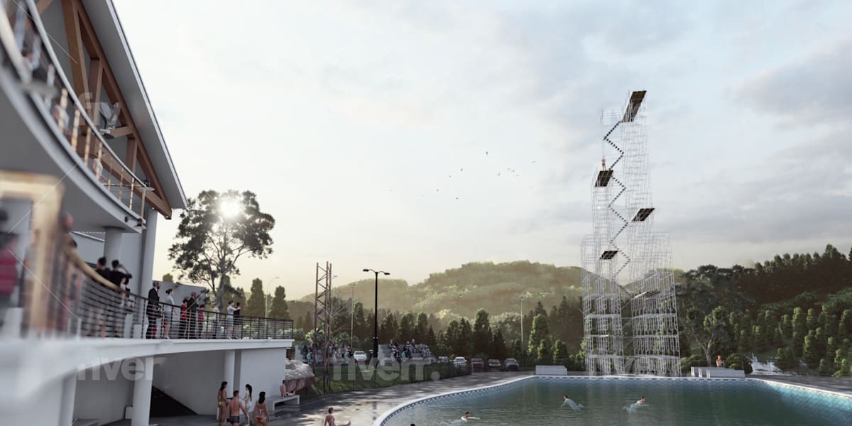 Red Bull Cliff Diving: USA's first high diving platform