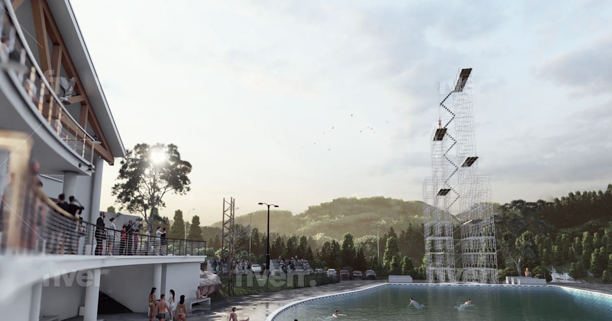 Red Bull Cliff Diving: USA's first high diving platform