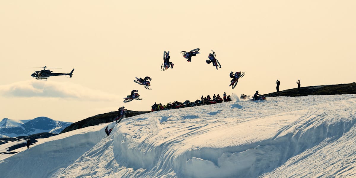 How to frontflip a snowmobile in the backcountry