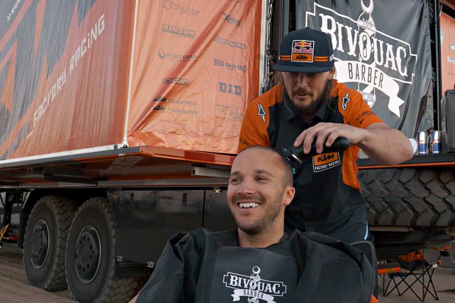 Bivouac Barber: Toby Price's haircut challenge – show