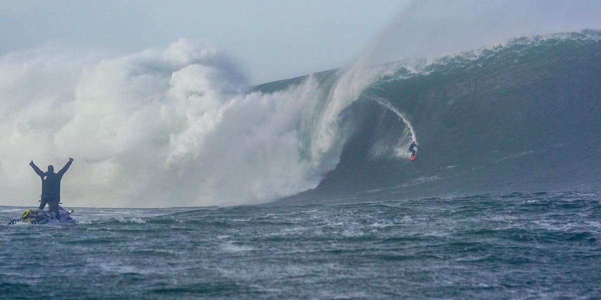 Conor Maguire: Ireland biggest wave surfing – video