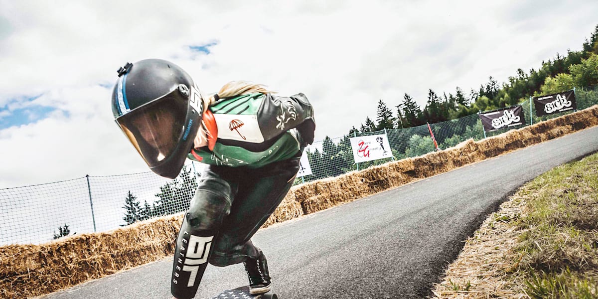 Downhill skateboarding gets gnarly with the Woolf Women