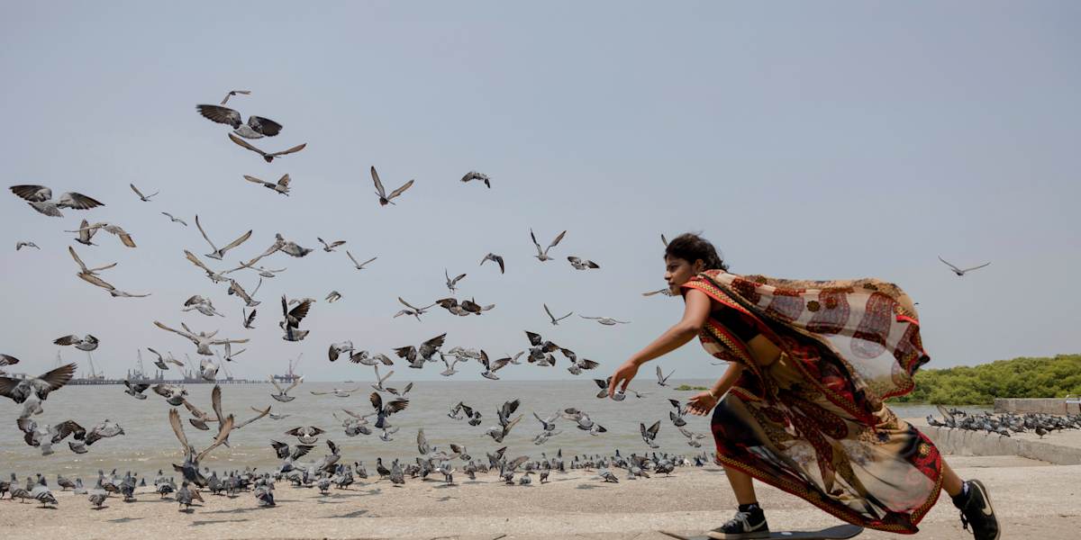 Fotografin Chantal Pinzi: Junge Skaterinnen in Indien