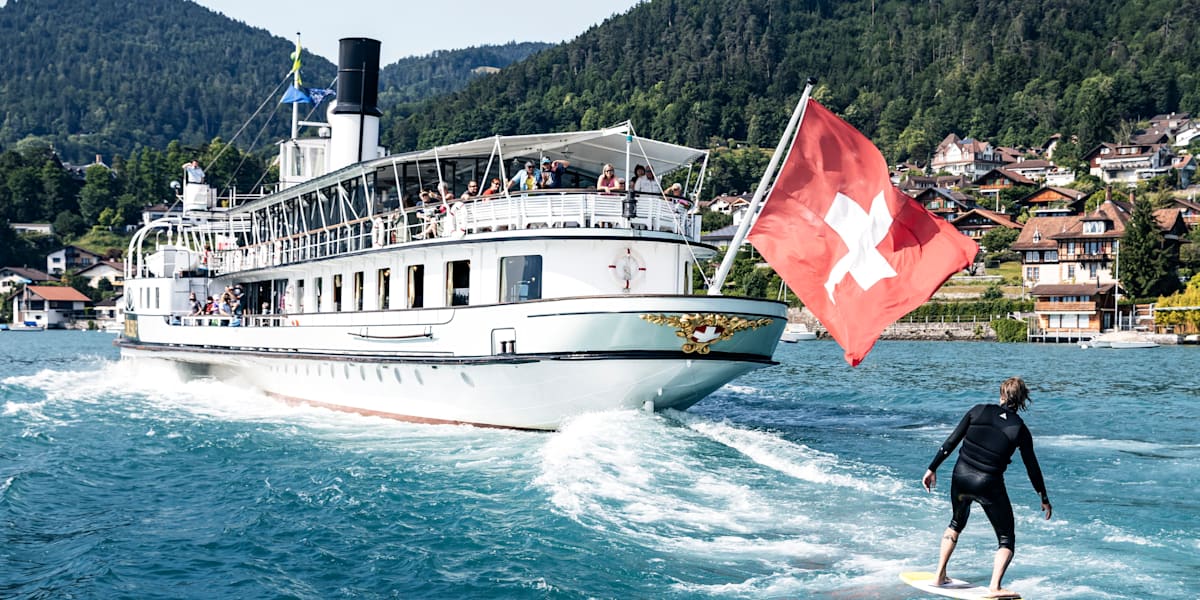 The history of surfing in Switzerland