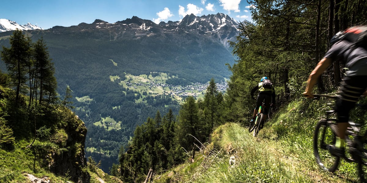Valais Visp MTB trails: Moosalp to Kalpertran ++video++