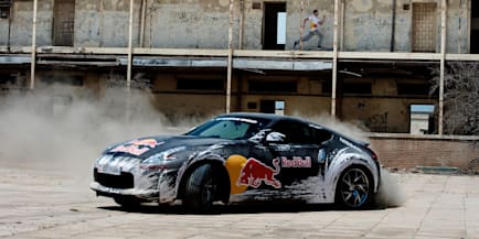 Drift racer Abdo Feghali races a freerunner in Failaka