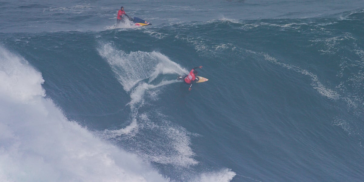 De novo ele: Lucas Chumbo é campeão em Nazaré