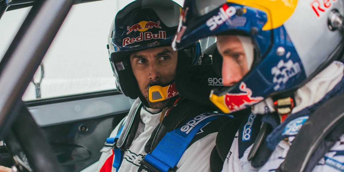 Gee Atherton Elfyn Evans rally driving video | Red Bull