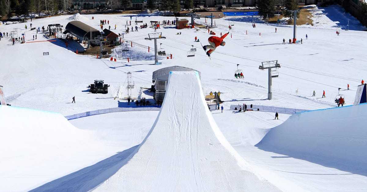 Premiers essais du double superpipe à Aspen