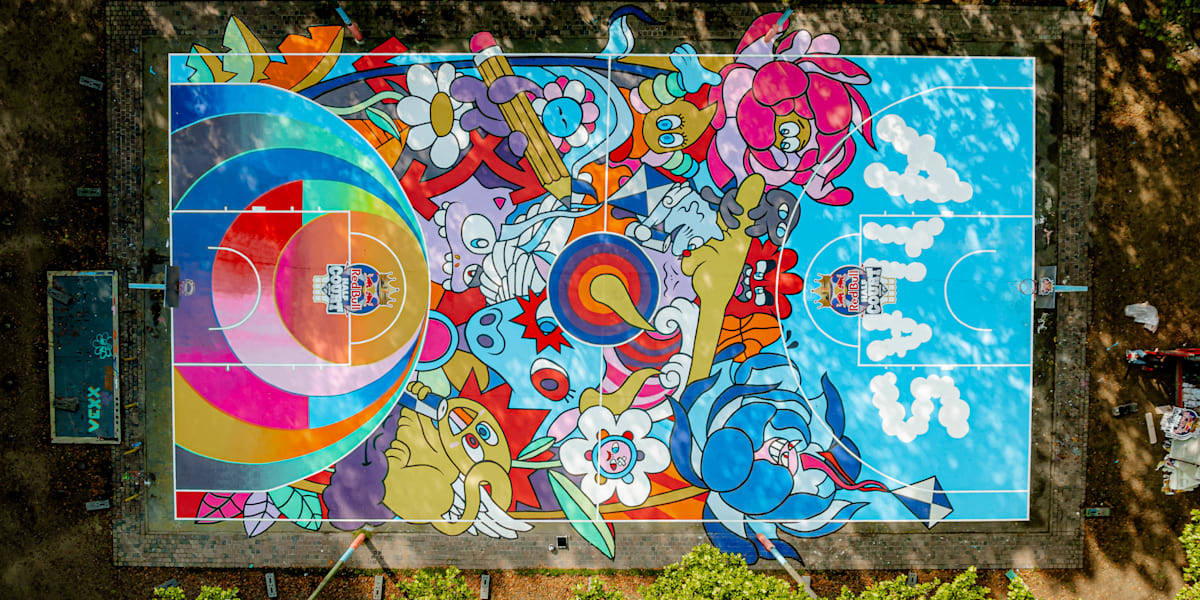 Red Bull Half Court basketball court designs