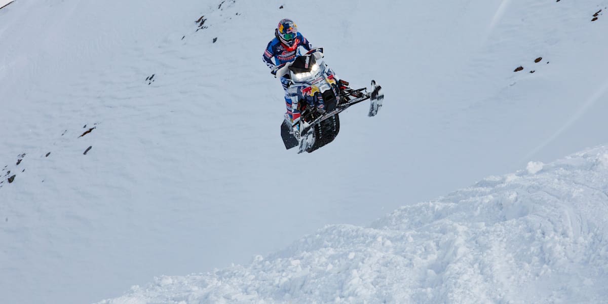 GoPro: Snowmobile tows skier at Arctic Man Classic