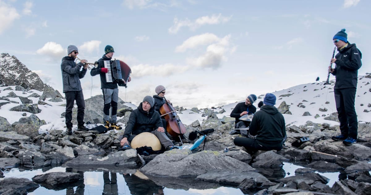 Manu Delago wild live music session in the Alps +video+