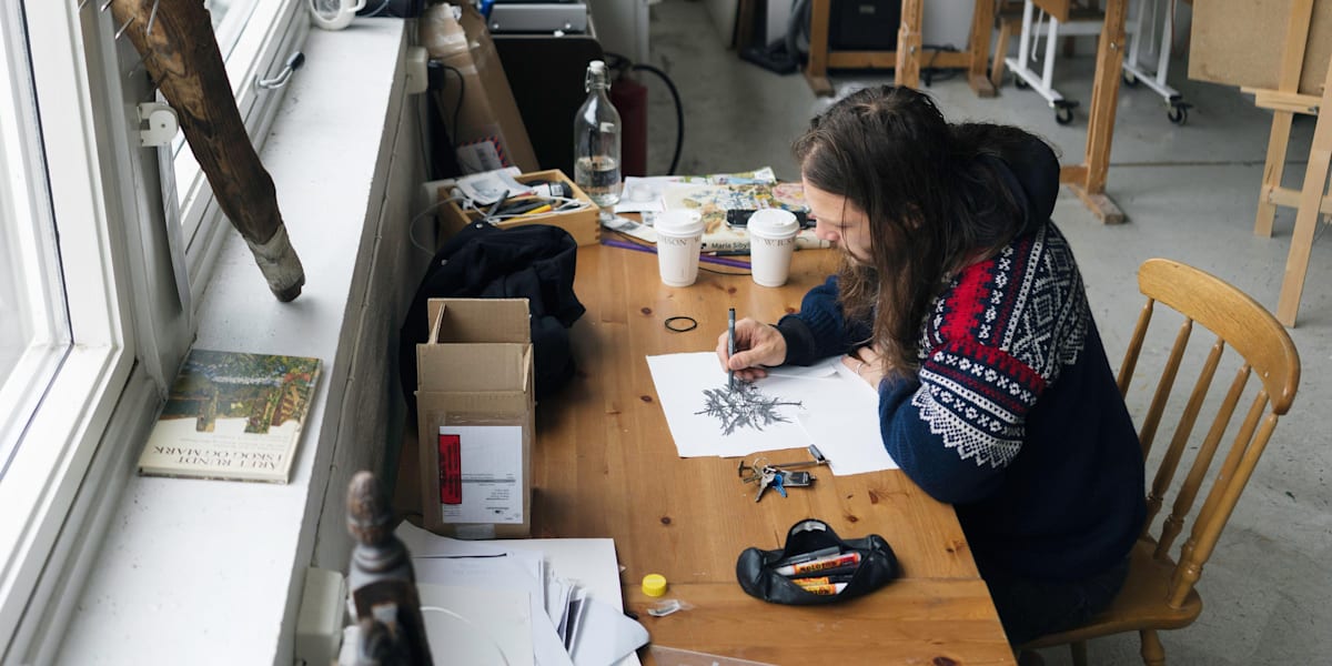 Norwegian Danny Larsen, Pro Snowboarder Turned Artist