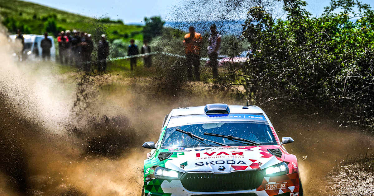 Mabellini leads after drama-filled Saturday at ERC Rally Hungary