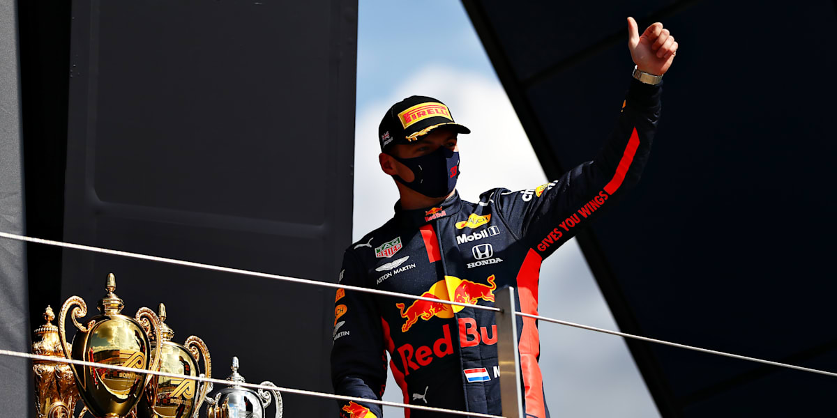 Celebrating Max Verstappen's Second At Silverstone
