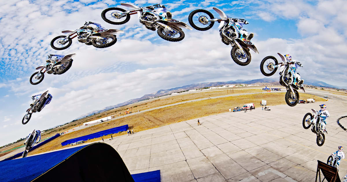 Robbie Maddison Red Bull motorcycle stunts Pipe Dream
