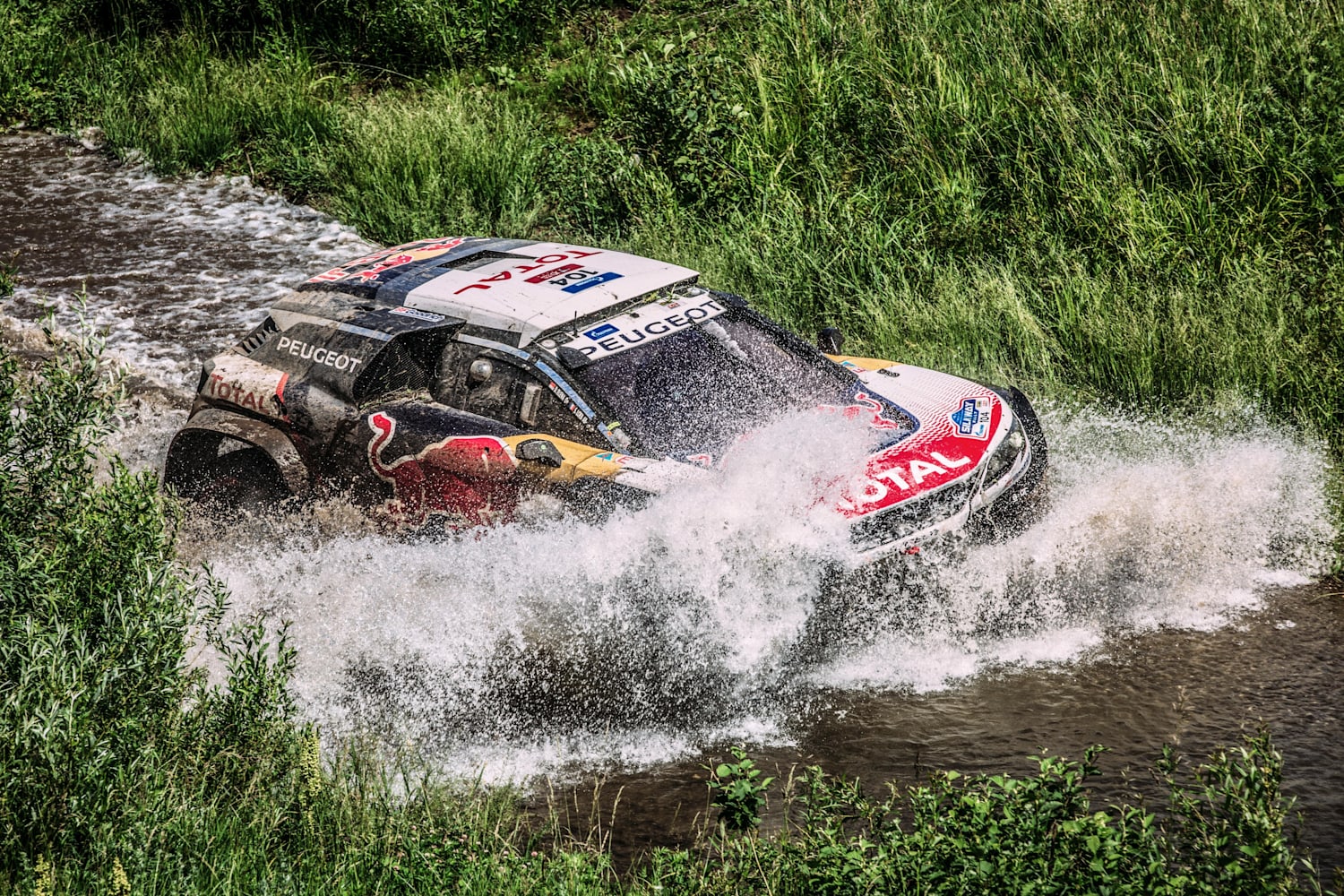 Silk Way Rally: Team Peugeot Total car wash ++video++