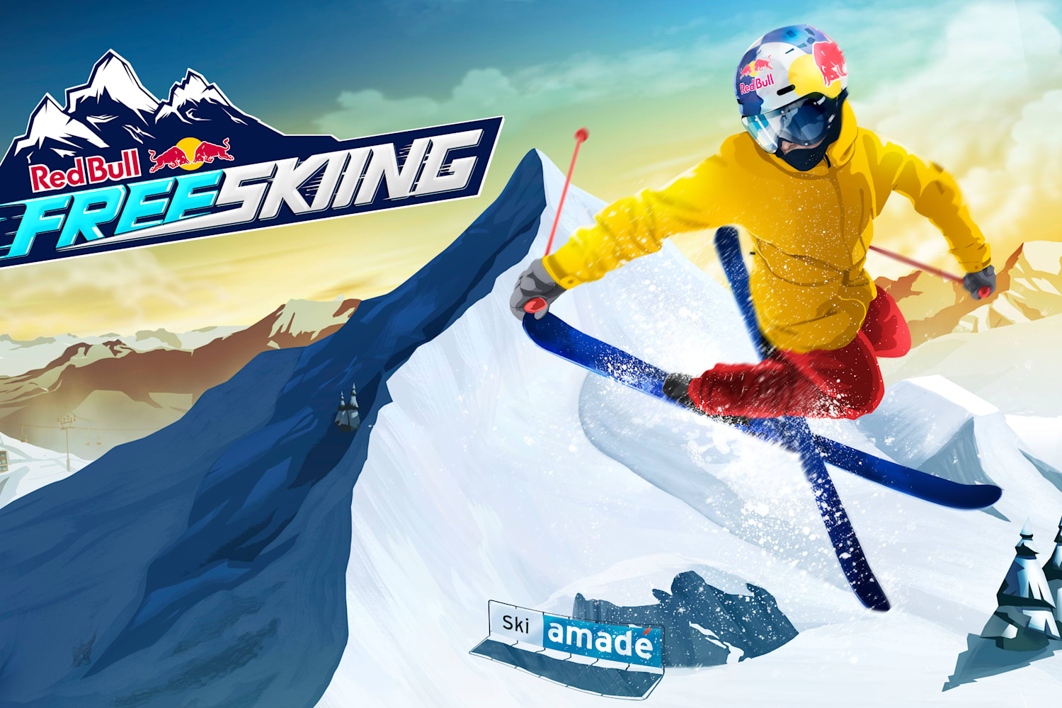 Anuncio de lanzamiento del juego Red Bull Free Skiing