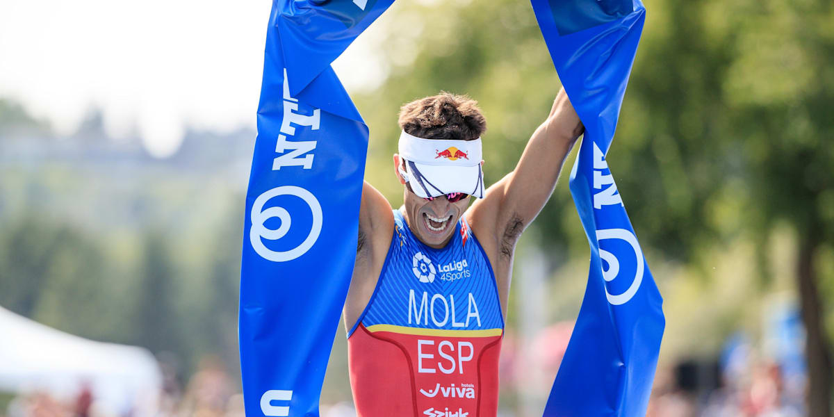 Mario Mola, ganador en Edmonton (Canadá)