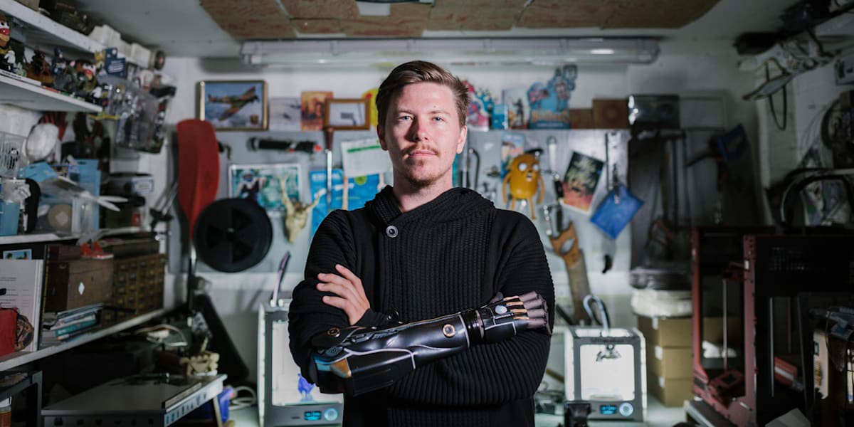 Daniel Melville bionic arm PRISM Acer | Red Bull Games
