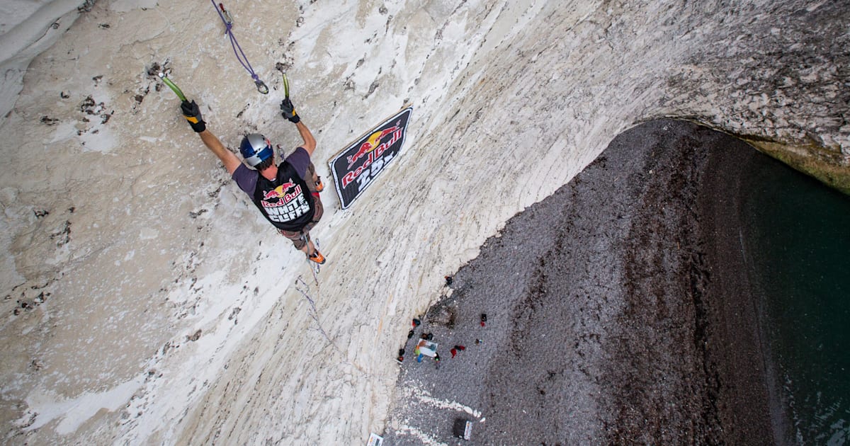 Ice climbing on rock with renowned climber Will Gadd