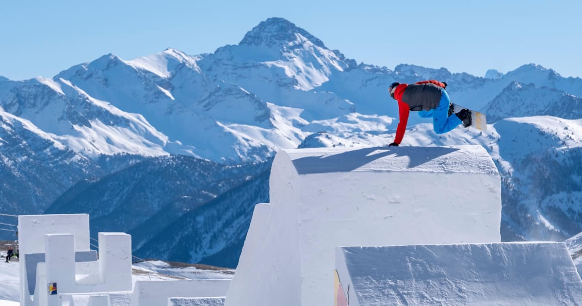 Pierre Vaultier crée son parcours de boardercross