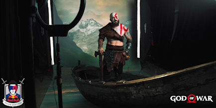 Red Bull Shape Shifters God of War Kratos Dönüşümü