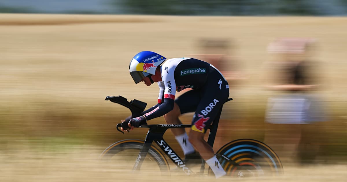 Test passed: Florian Lipowitz impresses with top time trial at the Dauphiné