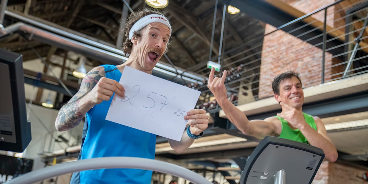 Flo Neuschwanders Weltrekord auf dem Laufband: Recap