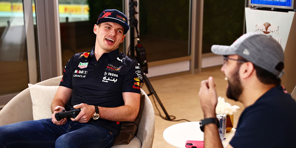 Musaed Al-Dossary and Max Verstappen in the Challenge