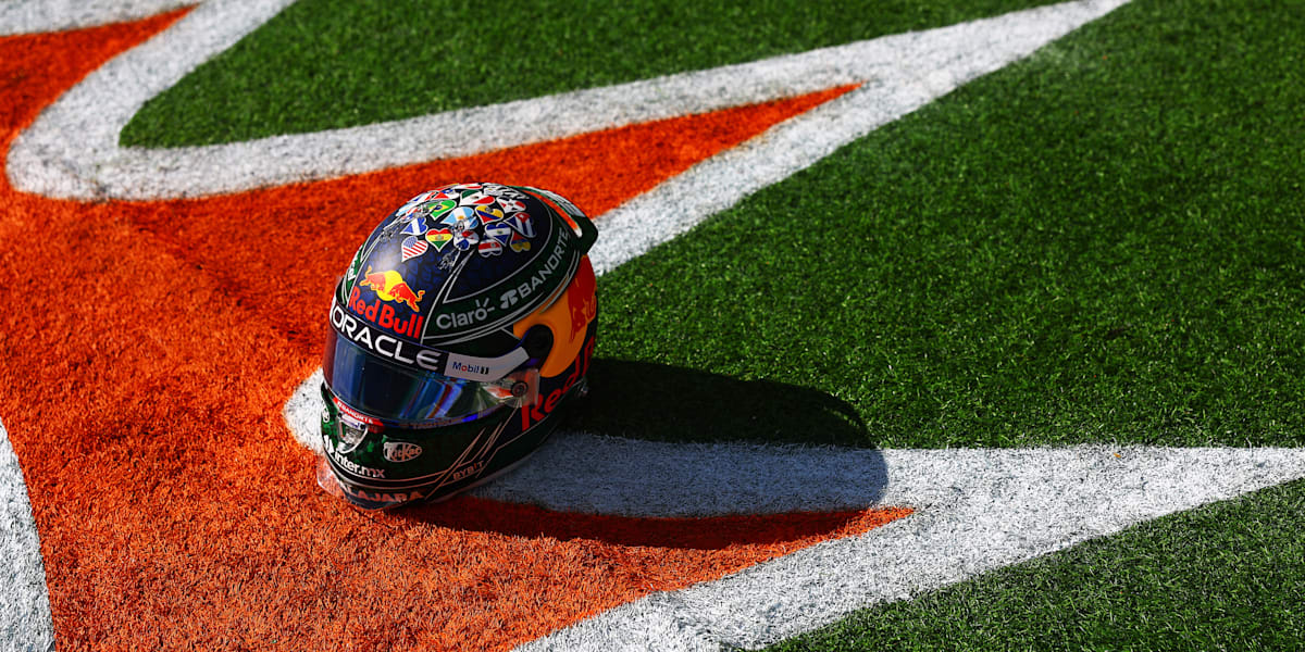 Checo's 2024 Miami Grand Prix Special Helmet Design Checo's 2024 Miami Grand Prix Special Helmet Design