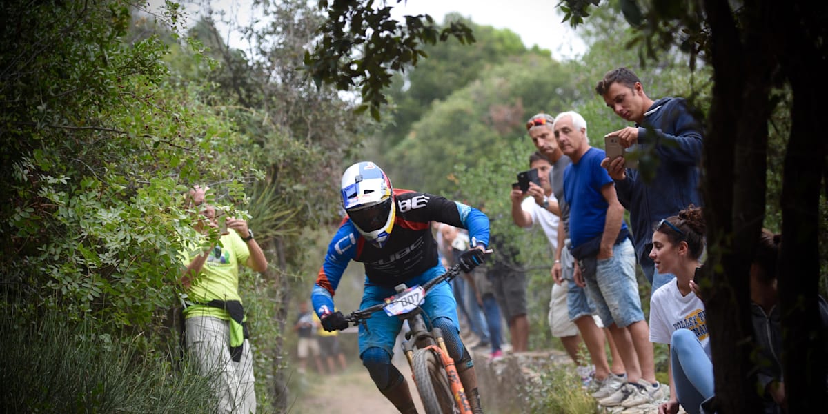 Greg Callaghan celebrates Enduro series success