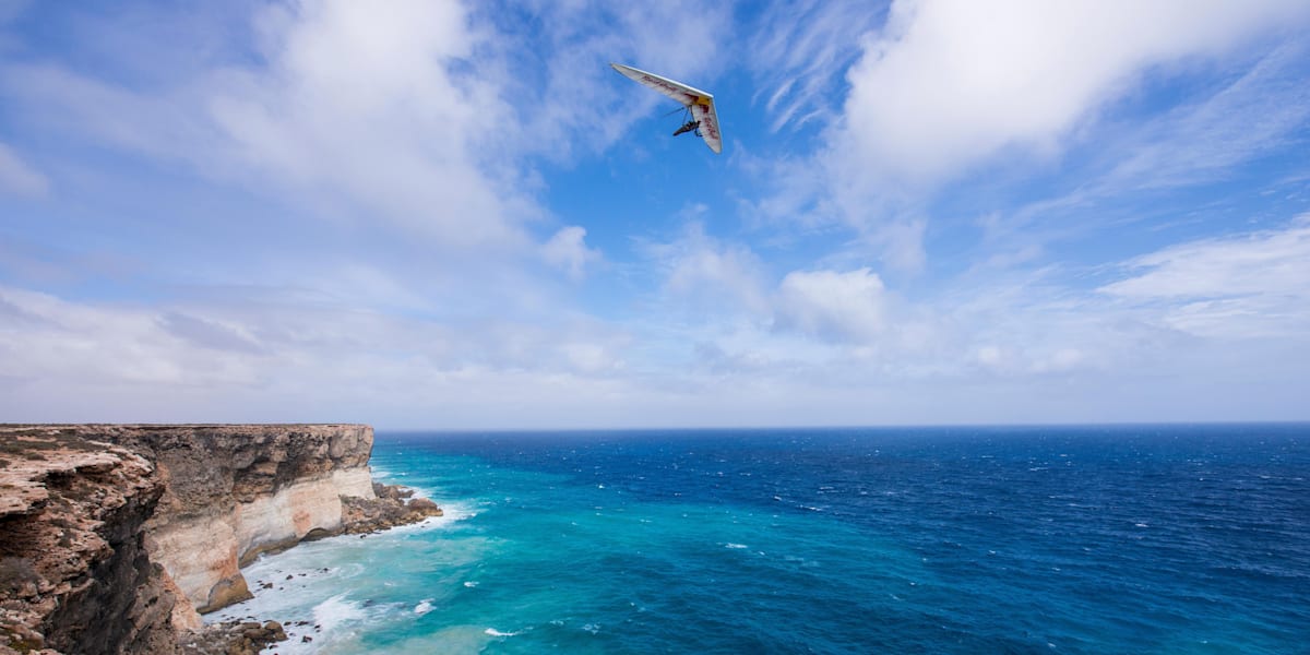 Jon Durand record flight off the Great Australian Bight