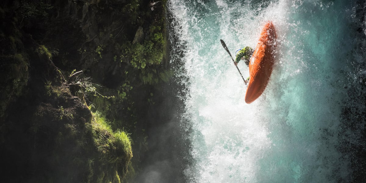 Rafa Ortiz et Michael Clark à Spirit Falls Kayak Photos