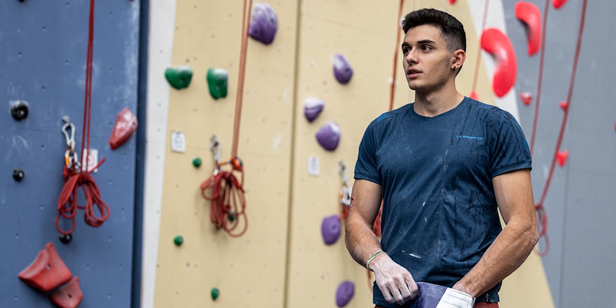 El calentamiento de escalada de Alberto Ginés