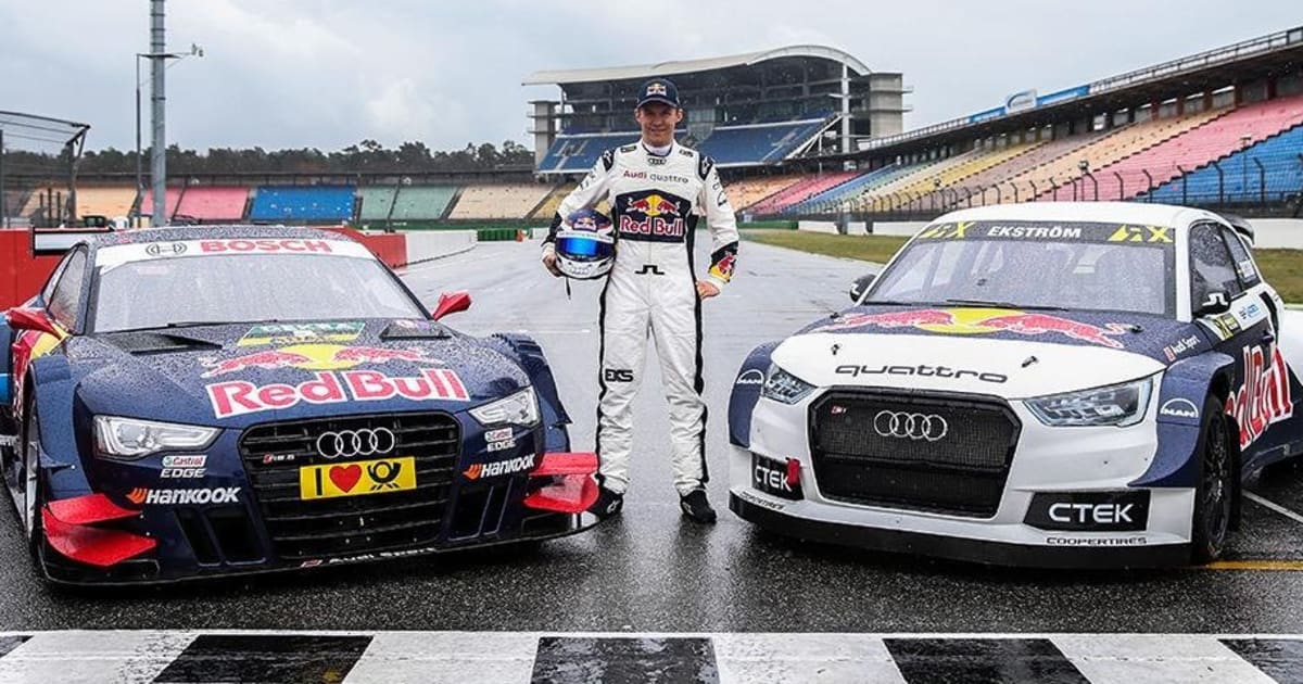 Mattias Ekstrom prepares for a DTM and WRX double