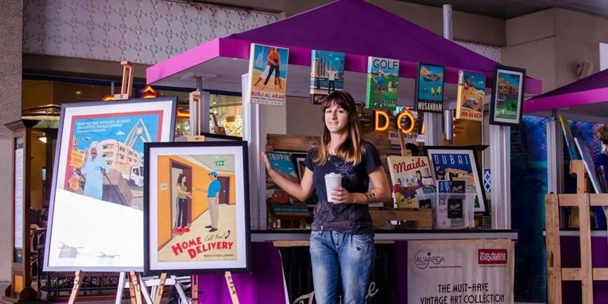 Clare Napper talks vintage Dubai posters & pop art