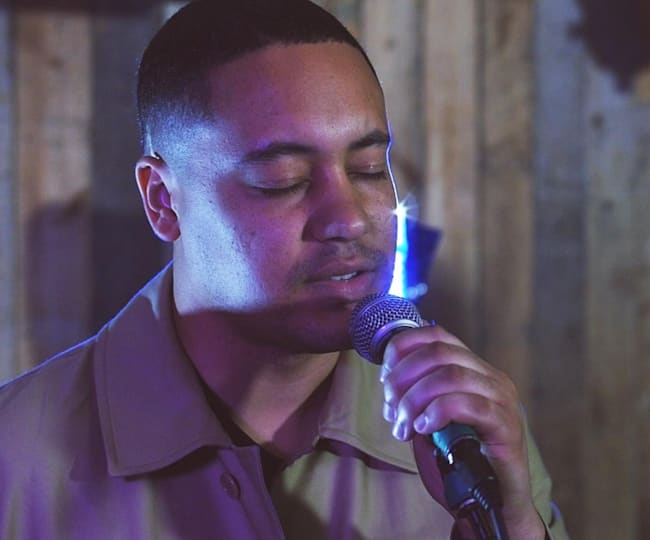 Big Dada rapper DELS performs from Petals Have Fallen