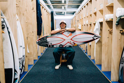 Jack Robinson's surfboard setup