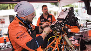 Matthias Walkner: KTM bike time-lapse video Dakar 2018