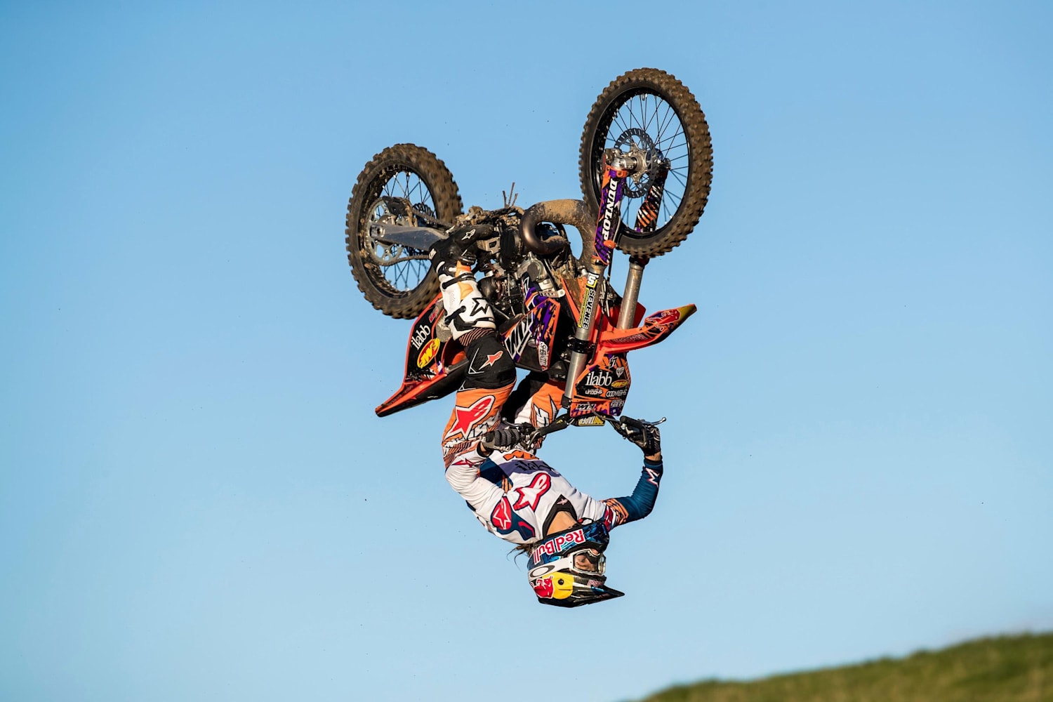 Первый в мире Double Backflip Nac на FMX