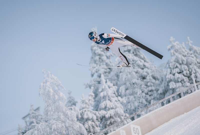 skier jumps